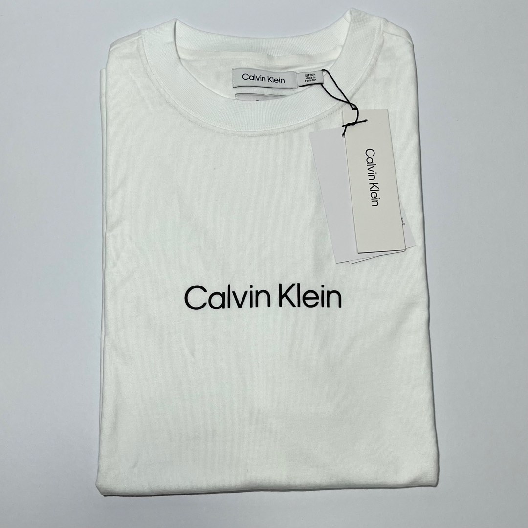 Calvin Klein T-Shirt White, Men's Fashion, Tops & Sets, Tshirts & Polo ...