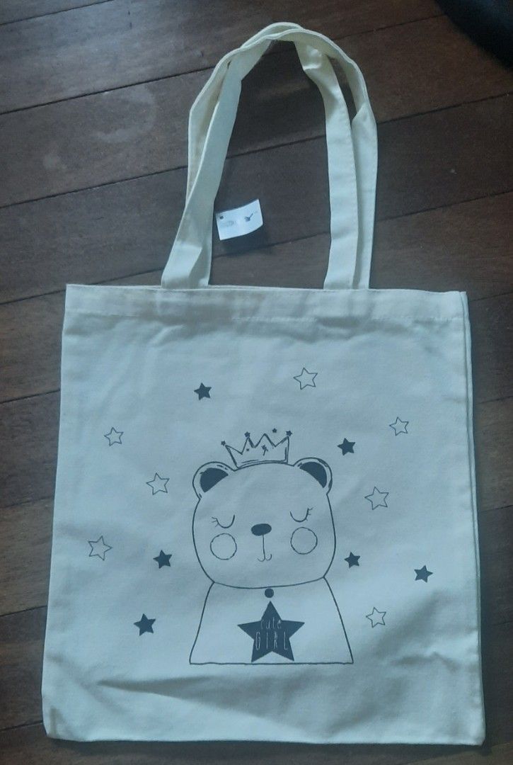 Canvas Tote Bag - Mr. DIY (still with tag on), Women's Fashion, Bags ...