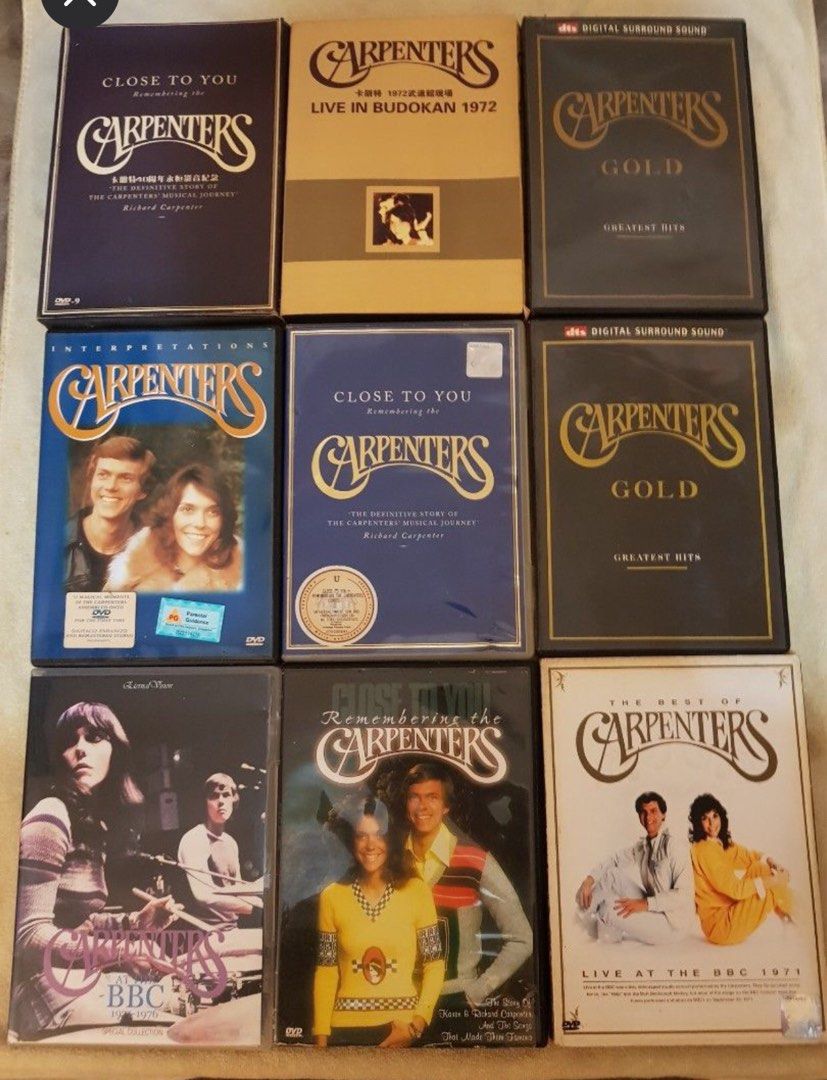 Carpenters Studio/Live/MTV Audiophile Recordings 1st Press DVD Set ...
