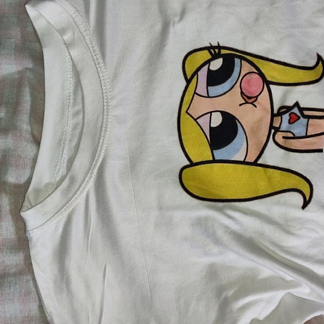 Cartoon cropped top, Women's Fashion, Tops, Blouses on Carousell