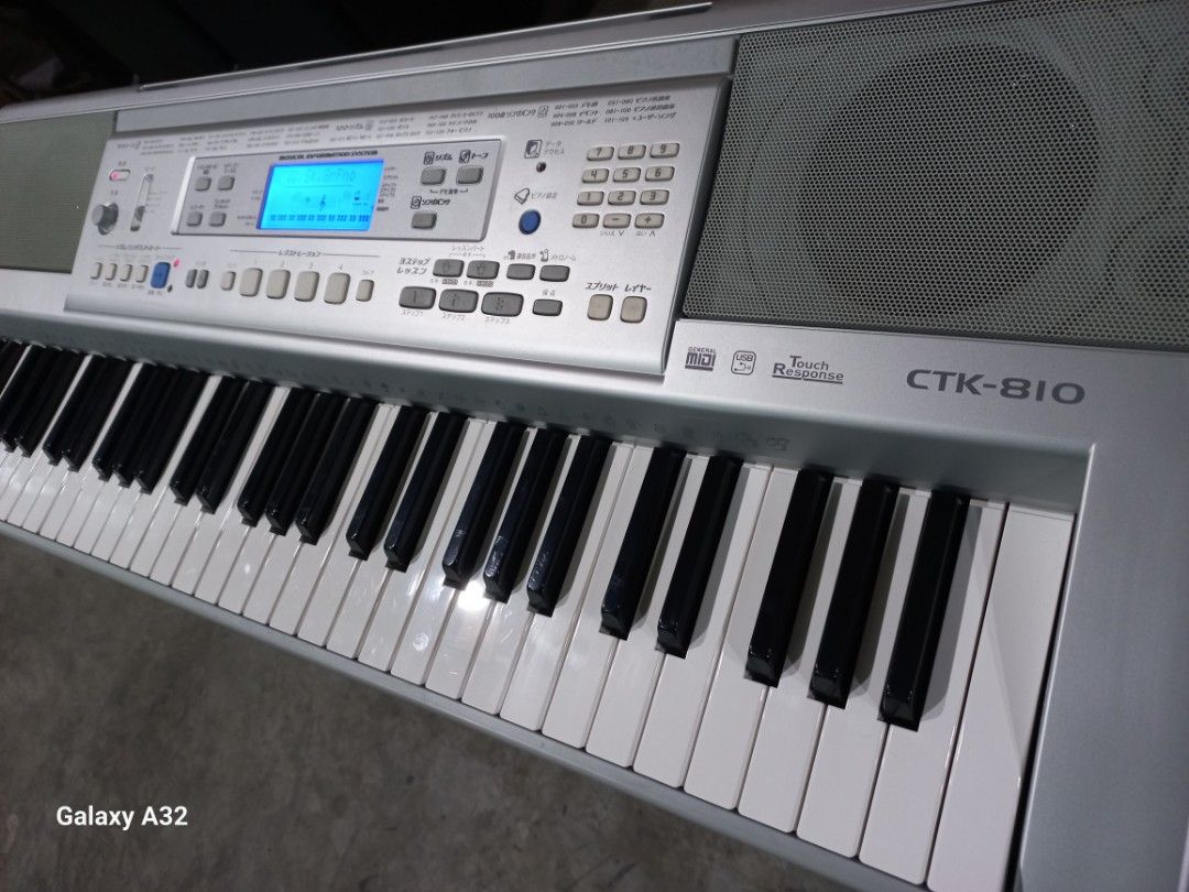 Casio CTK-810 Touch Response 61-Key Piano Keyboard, Hobbies & Toys ...