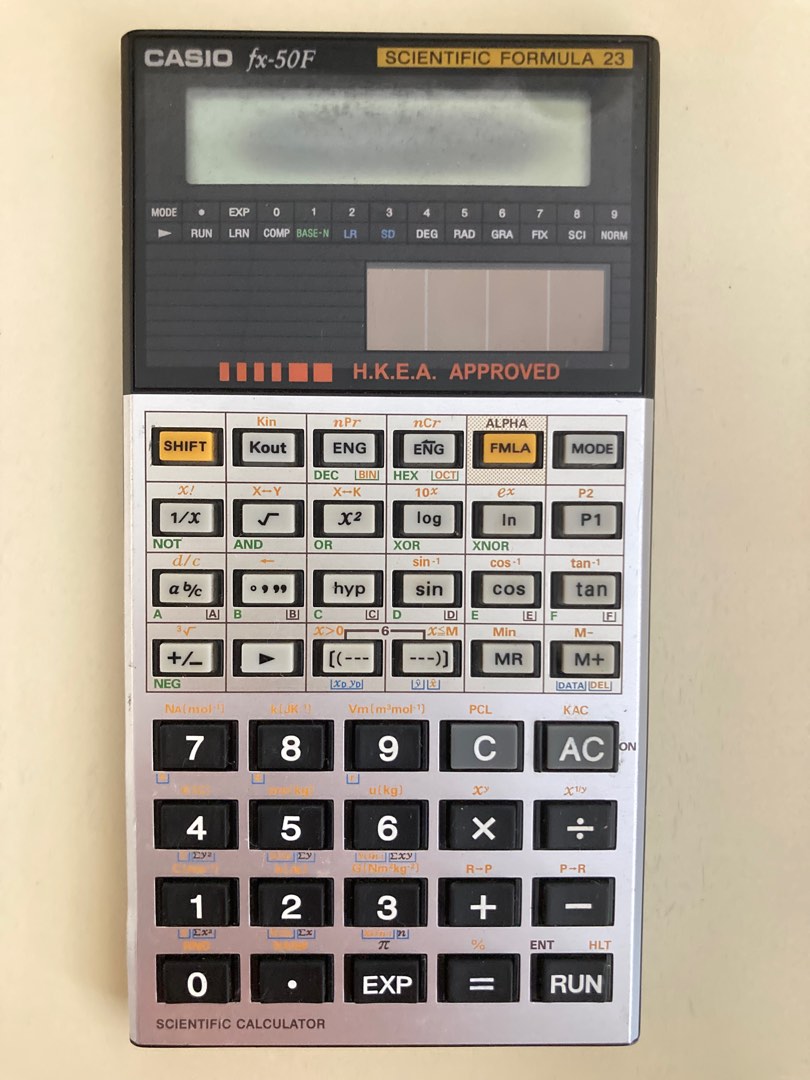 Casio fx-50F 計數機, 電腦＆科技, 電腦周邊及配件, 其他 - Carousell