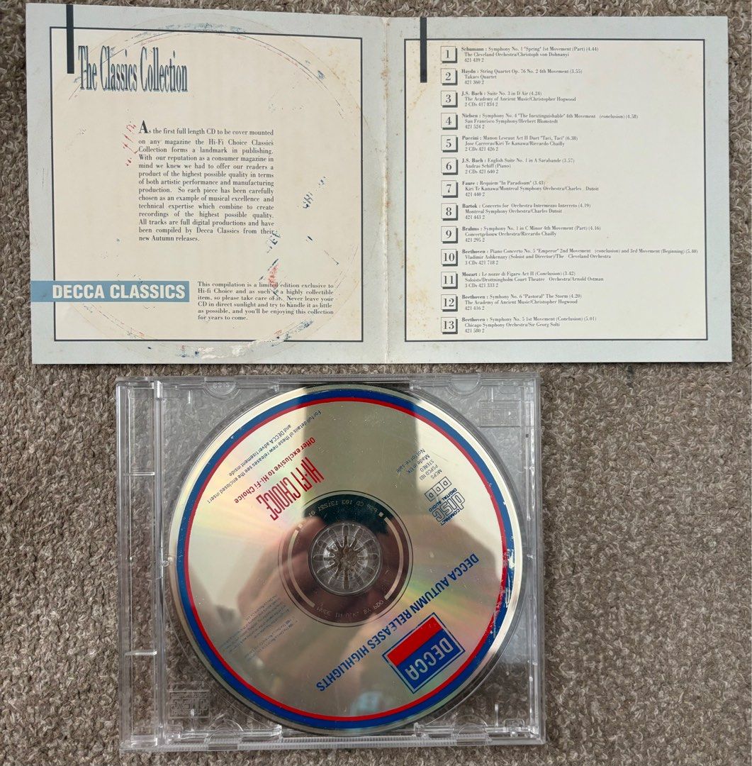 CD: Audiophile, Classical, Sampler - Hi Fi Choice The Classics ...