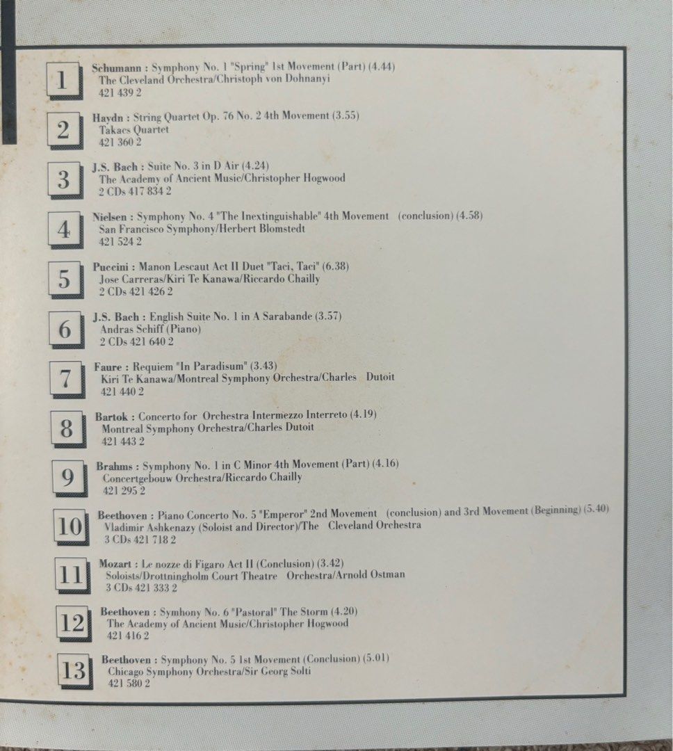 CD: Audiophile, Classical, Sampler - Hi Fi Choice The Classics ...