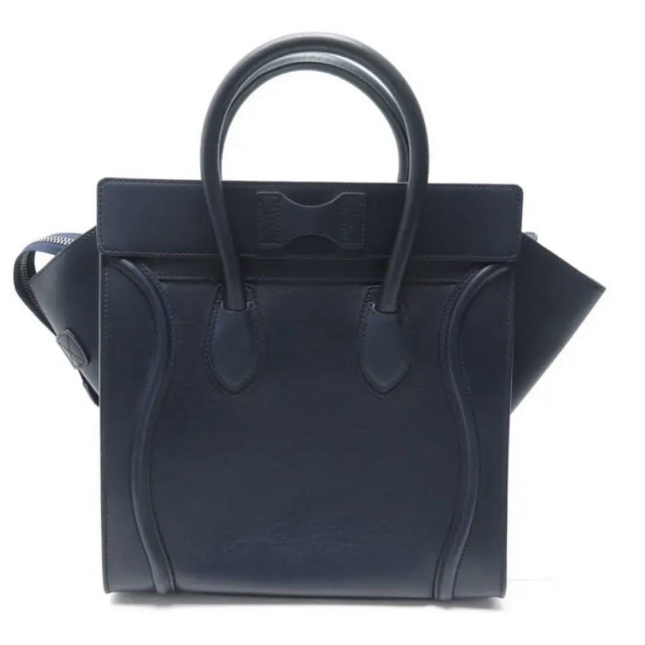 Celine Micro Luggage Navy, Luxury, Bags & Wallets on Carousell