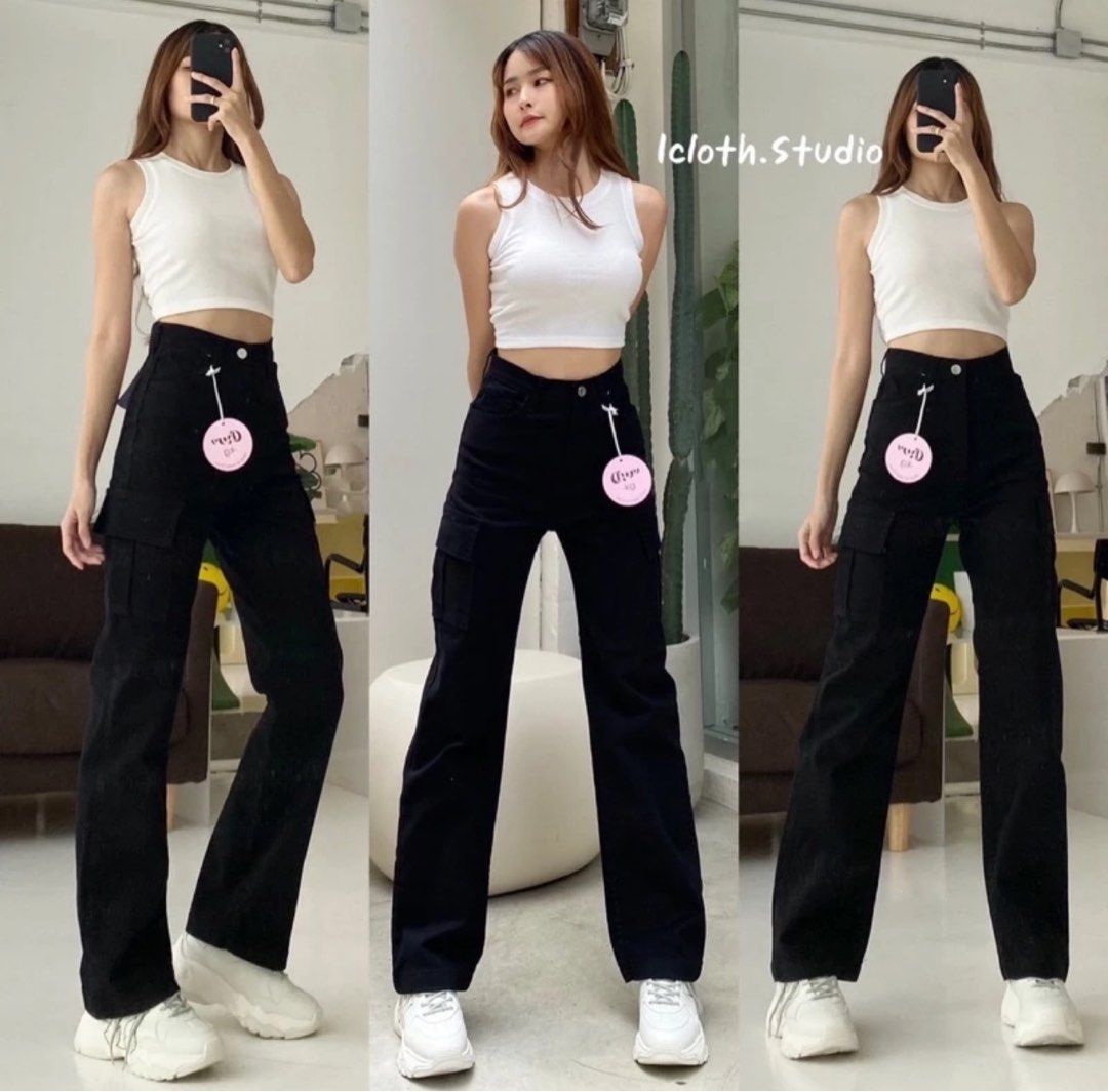 Chuu 5kg Cargo Pants, Women's Fashion, Bottoms, Jeans & Leggings on Carousell