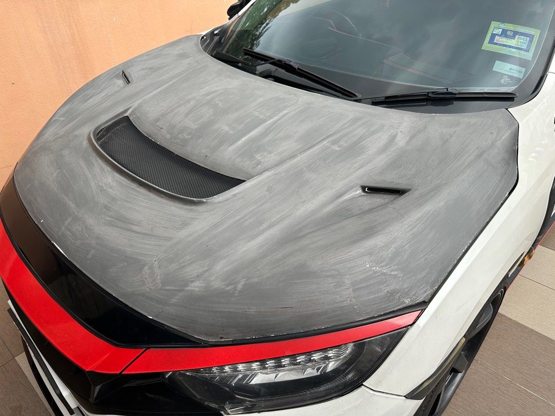 Civic FC Varis Fibre Hood, Auto Accessories on Carousell