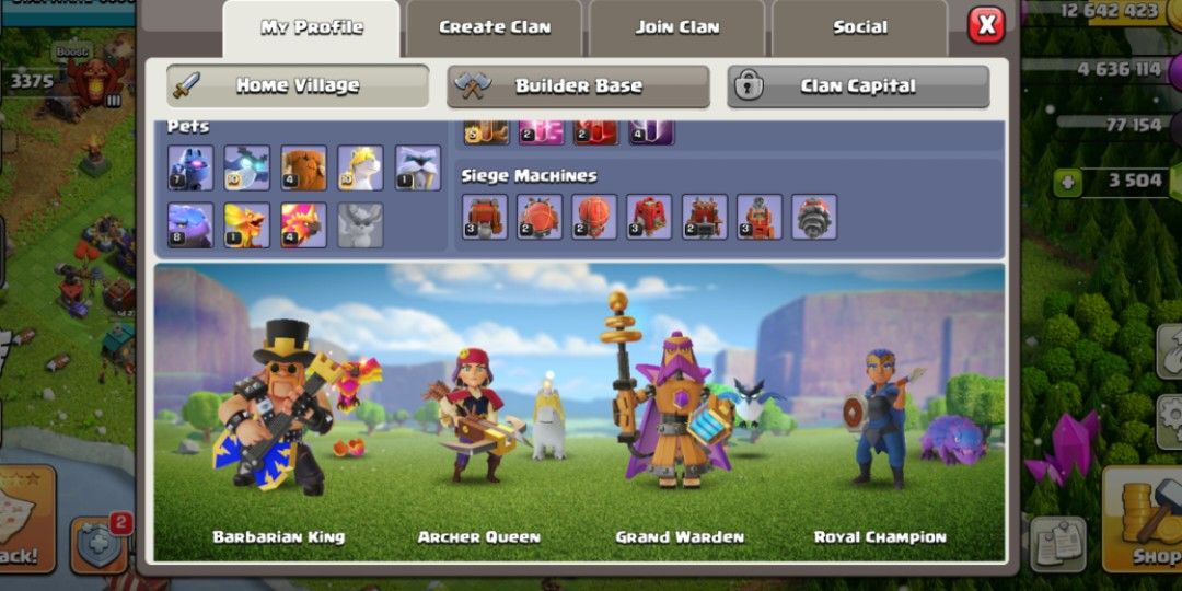 Clash of clans Coc Th15 (6builders, 3.5k gems, 148 cwl medals, many ...