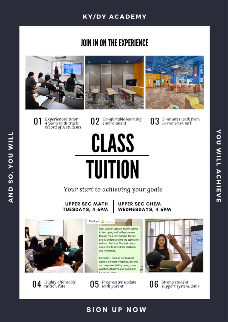 Secondary math/chem tuition , Learning & Enrichment, Enrichment & Tuition on Carousell