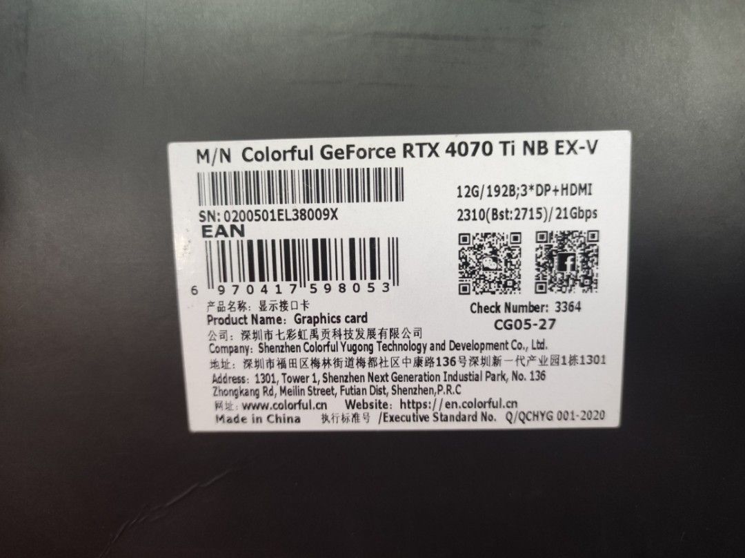 Colorful GeForce RTX4070 Ti Battle AX graphics cards, Computers & Tech ...