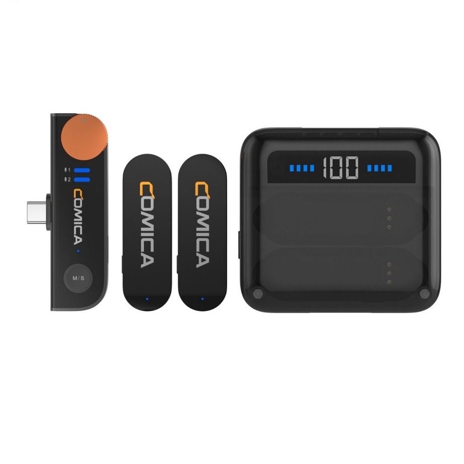 COMICA 2.4G Dual Channel Mini Wireless Microphone VIMO S VIMO-S UC VIMO ...