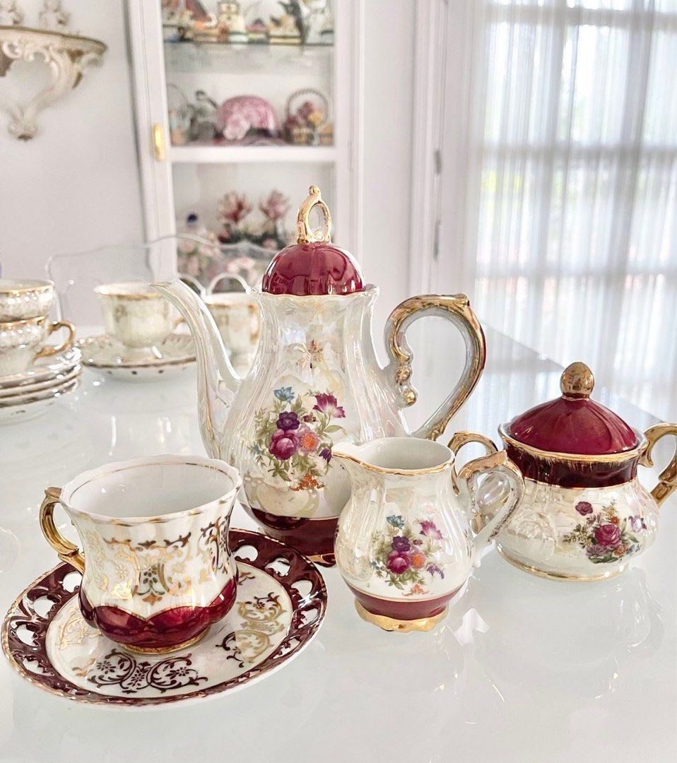 Complete tea set, Furniture & Home Living, Kitchenware & Tableware ...