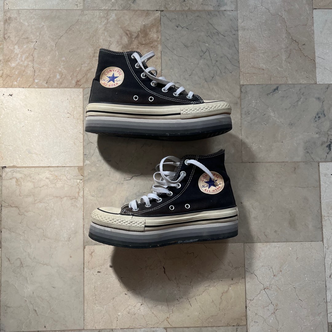 Converse platform shoes, Women's Fashion, Footwear, Sneakers on Carousell