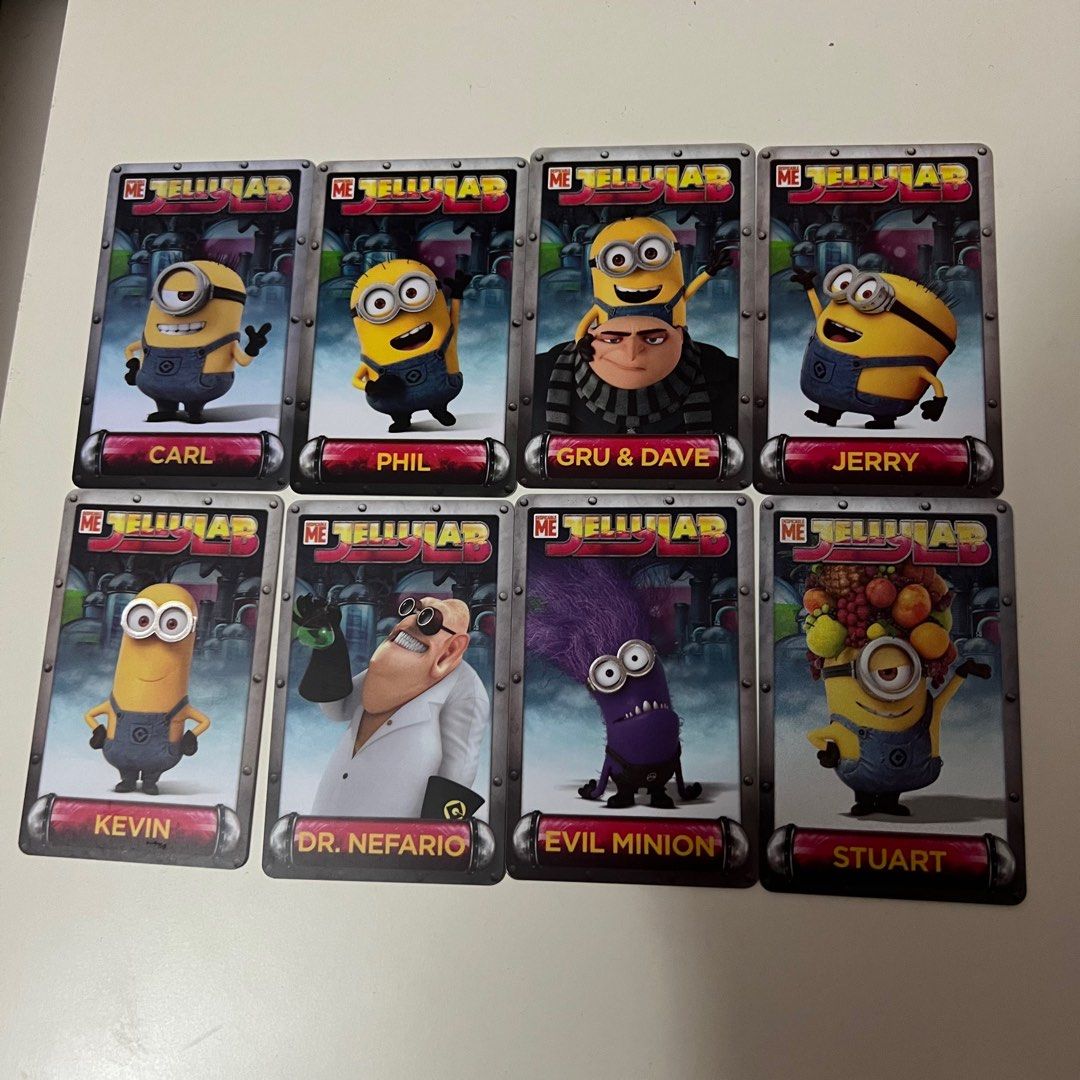 cpcm cow play cow moo minions jelly lab cards evil minion stuart ...