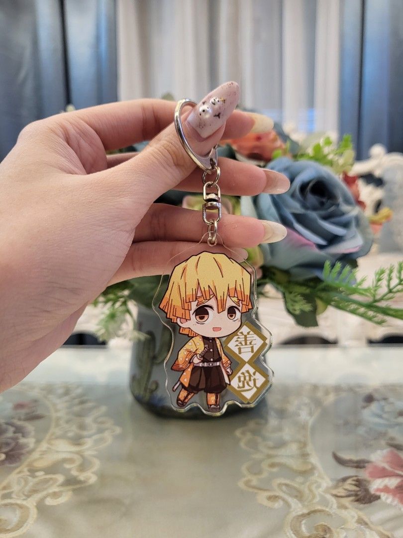 Demon Slayer Zenitsu Acrylic Keychain, Hobbies & Toys, Toys & Games on ...