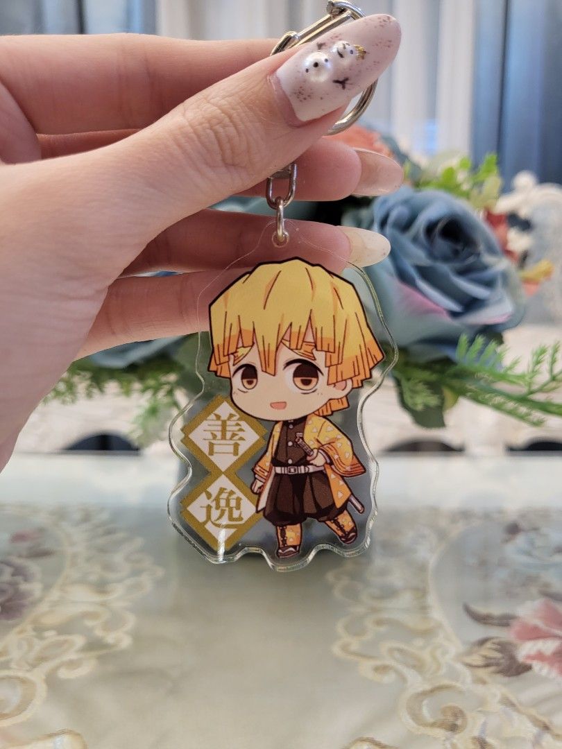 Demon Slayer Zenitsu Acrylic Keychain, Hobbies & Toys, Toys & Games on ...