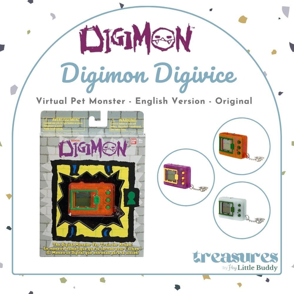 Digimon Original Digivice Vpet Virtual Pet Monster Translucent Orange ...