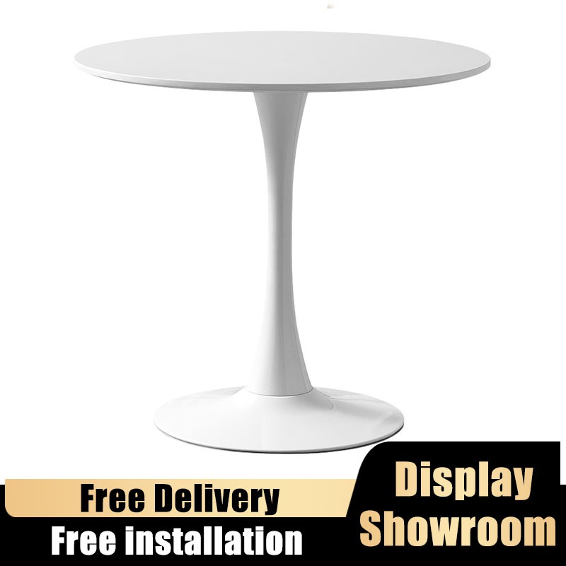 Dining Table Meeting Table Round Table 80cm, Furniture & Home Living ...
