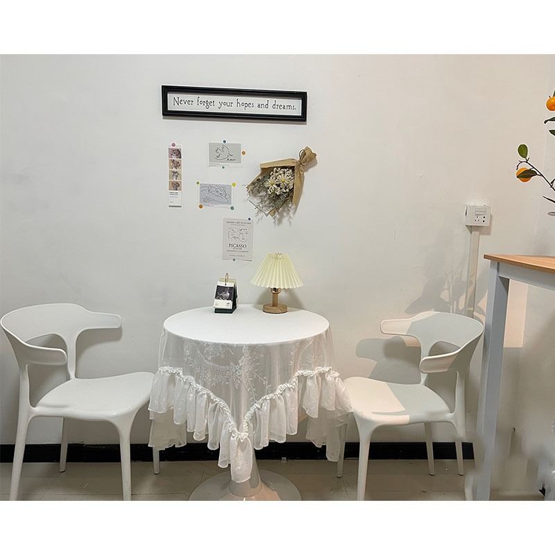 Dining Table Meeting Table Round Table 80cm, Furniture & Home Living ...