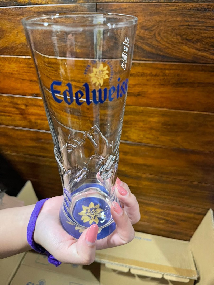 Edelweiss beer glass, Furniture & Home Living, Kitchenware & Tableware ...