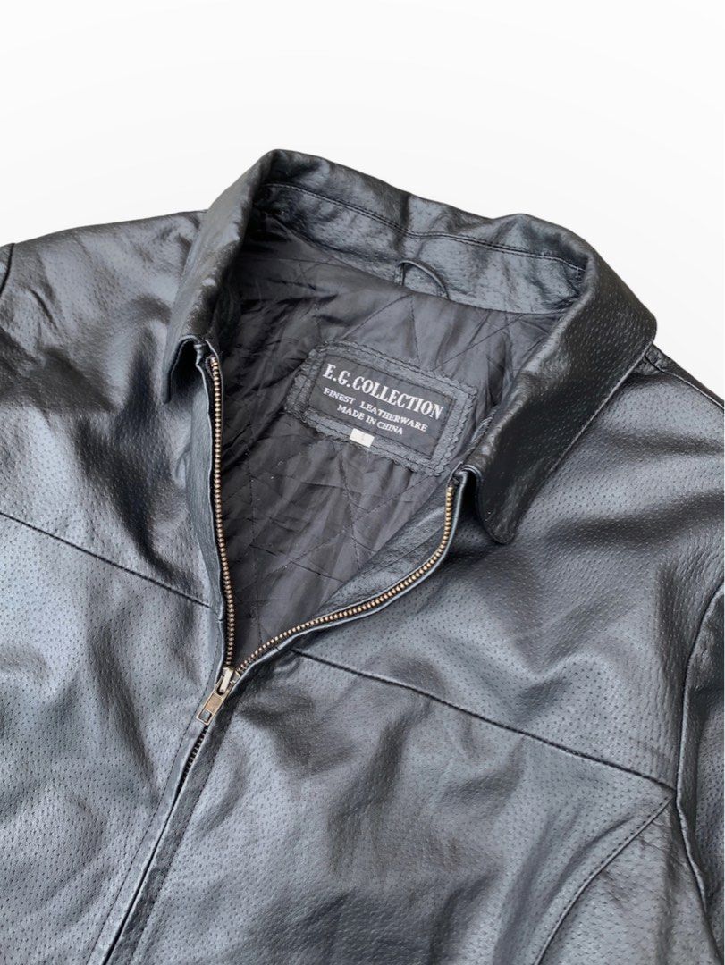 EG Collection Leather Jacket, Men's Fashion, Coats, Jackets and Outerwear on Carousell