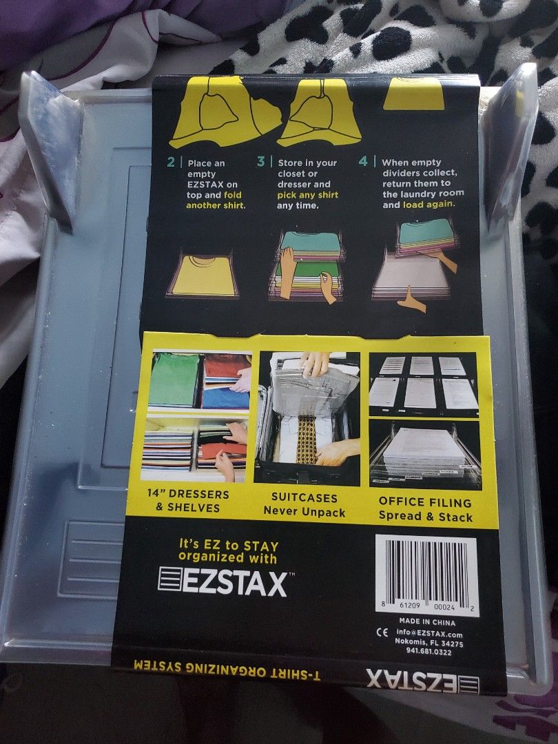 Ezstax T-Shirt Organising System, Men's Fashion, Watches & Accessories, Accessory holder, box ...