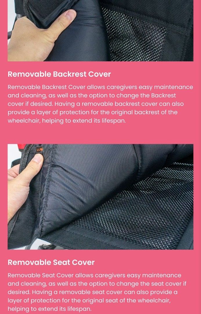 Foldable Wheelchair Self Push, Health & Nutrition, Assistive ...