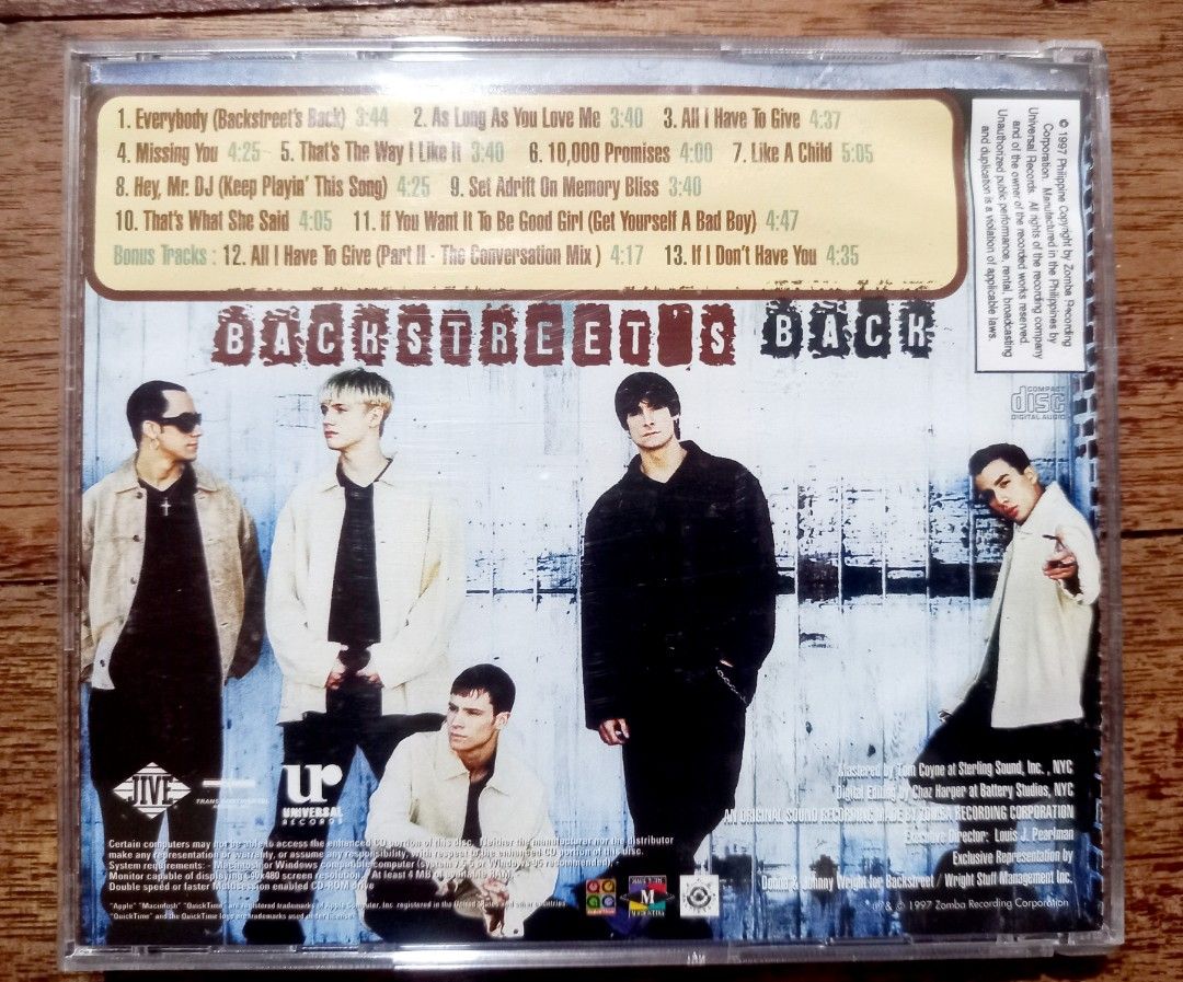 For Sale Backstreet Boys - Backstreet's Back (Limited Edition)(w/bonus ...