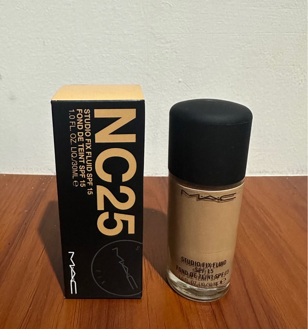 Foundation MAC Studio Fix Fluid Shade NC25 ORIGINAL 100%, Kesehatan ...
