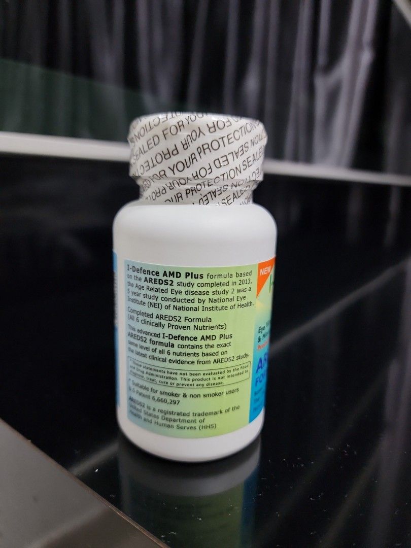 Free Tracked Mailing I-Defence AMD Plus AREDS 2 Eye Vitamin & Mineral ...