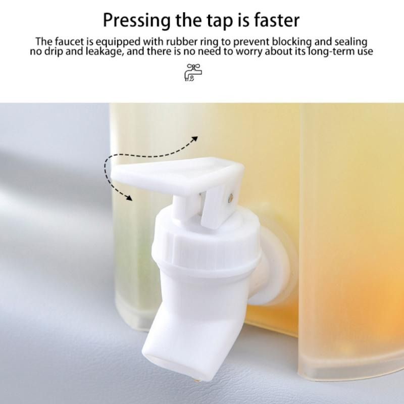 Fridge Water Dispenser 3.5L Large Capacity Lemon Fruit Beverage Juice ...