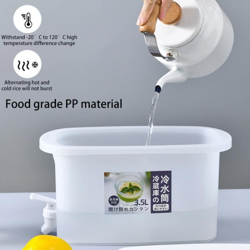 Fridge Water Dispenser 3.5L Large Capacity Lemon Fruit Beverage Juice ...