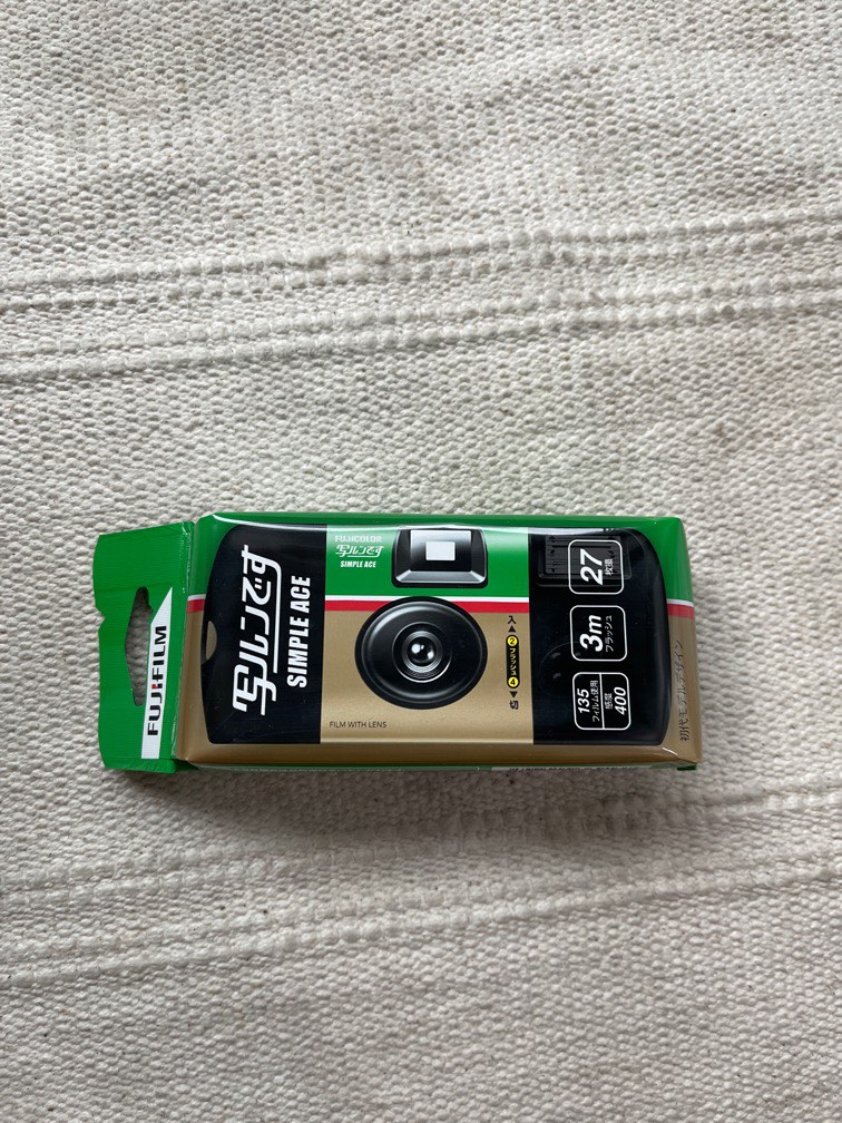 Fujifilm disposable camera 27 exposures, Photography, Cameras on Carousell