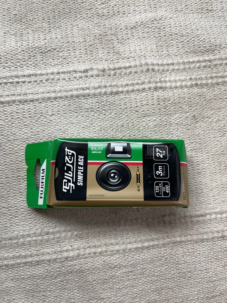 Fujifilm disposable camera 27 exposures, Photography, Cameras on Carousell