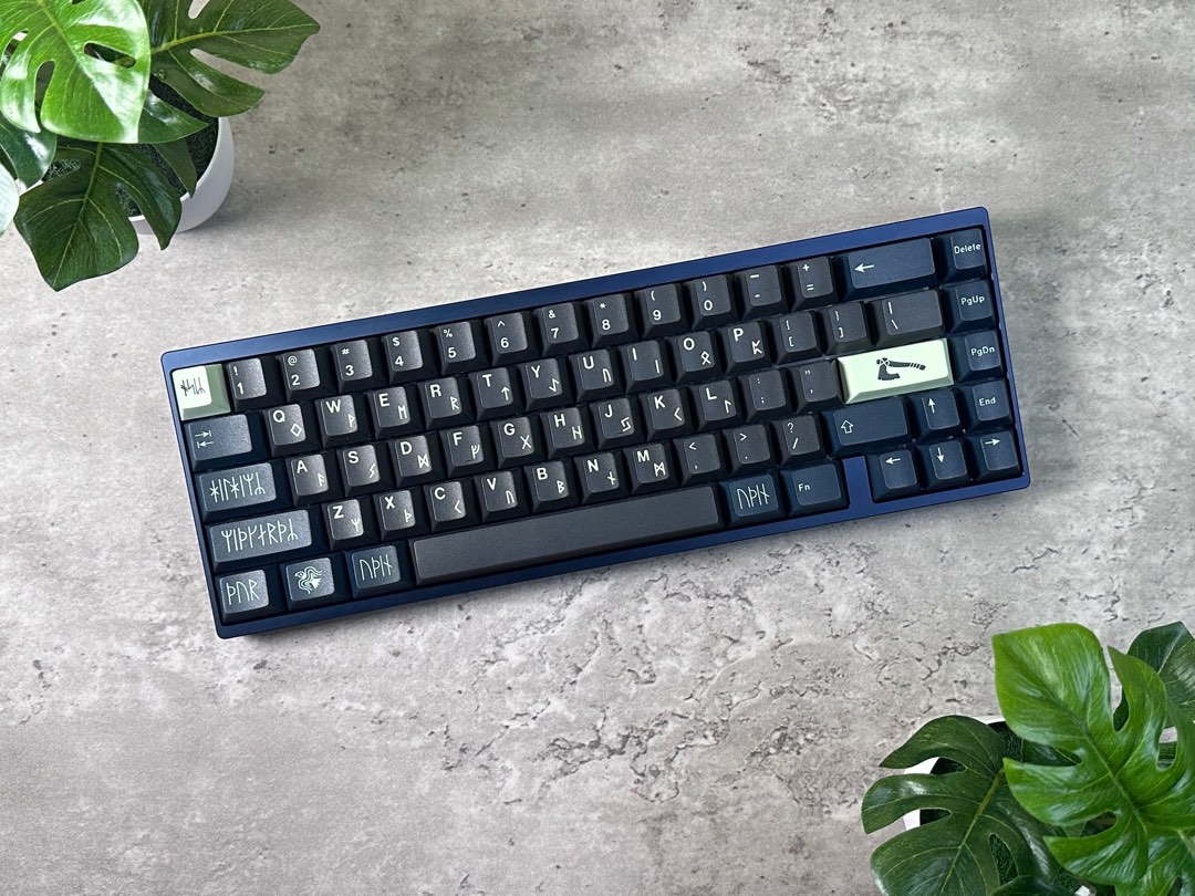 clacky full built Neo65 mechanical custom keyboard (Navy Blue + Copper), Computers & Tech, Parts ...