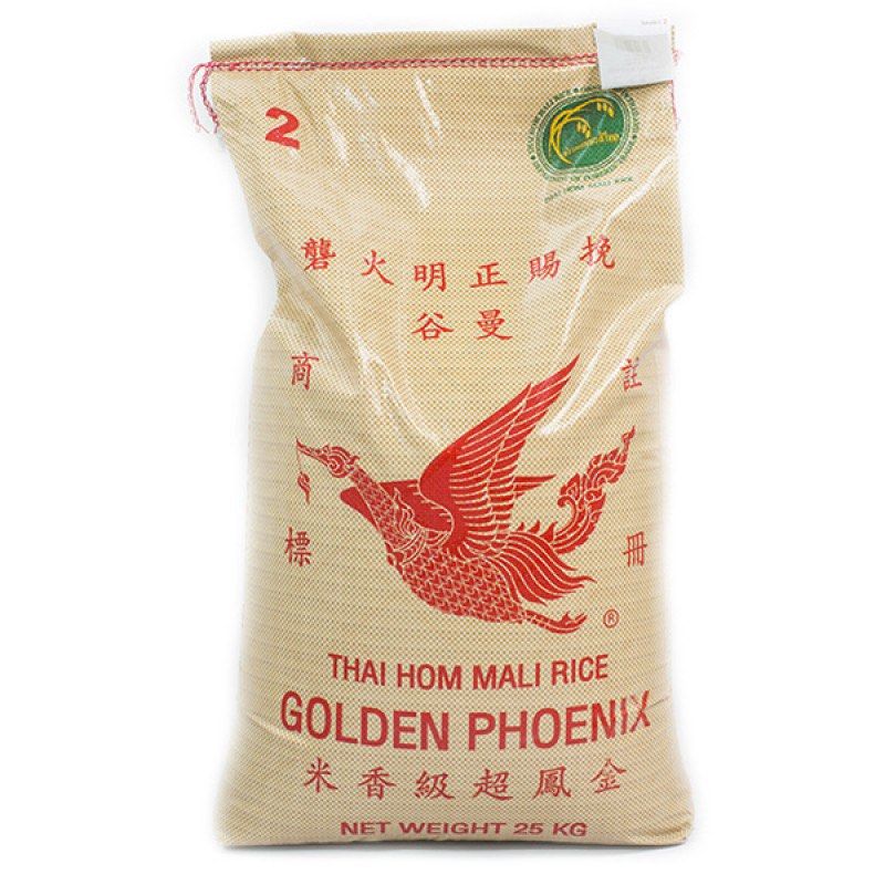 Golden Phoenix Thai Hom Mali Rice 25kg, Food & Drinks, Rice & Noodles ...