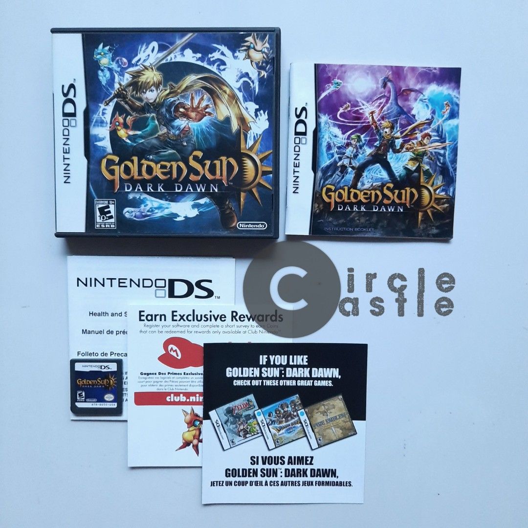 Golden Sun Dark Dawn for Nintendo DS Nintendo 2DS Nintendo 3DS, Video ...