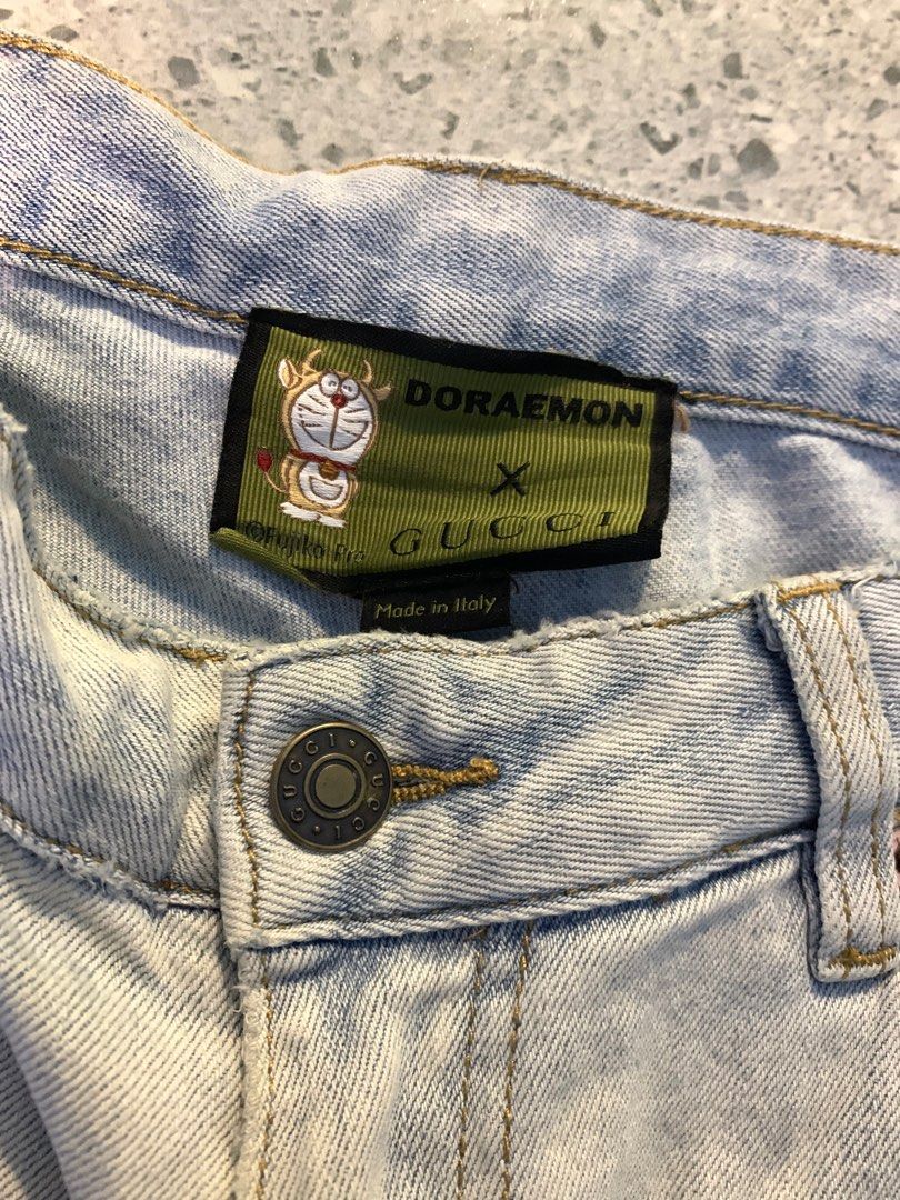 GUCCI x DORAEMON, Men's Fashion, Bottoms, Jeans on Carousell