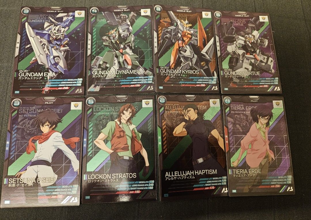 Gundam Arsenal Base Celestial Being Promo cards Set, Video Gaming ...