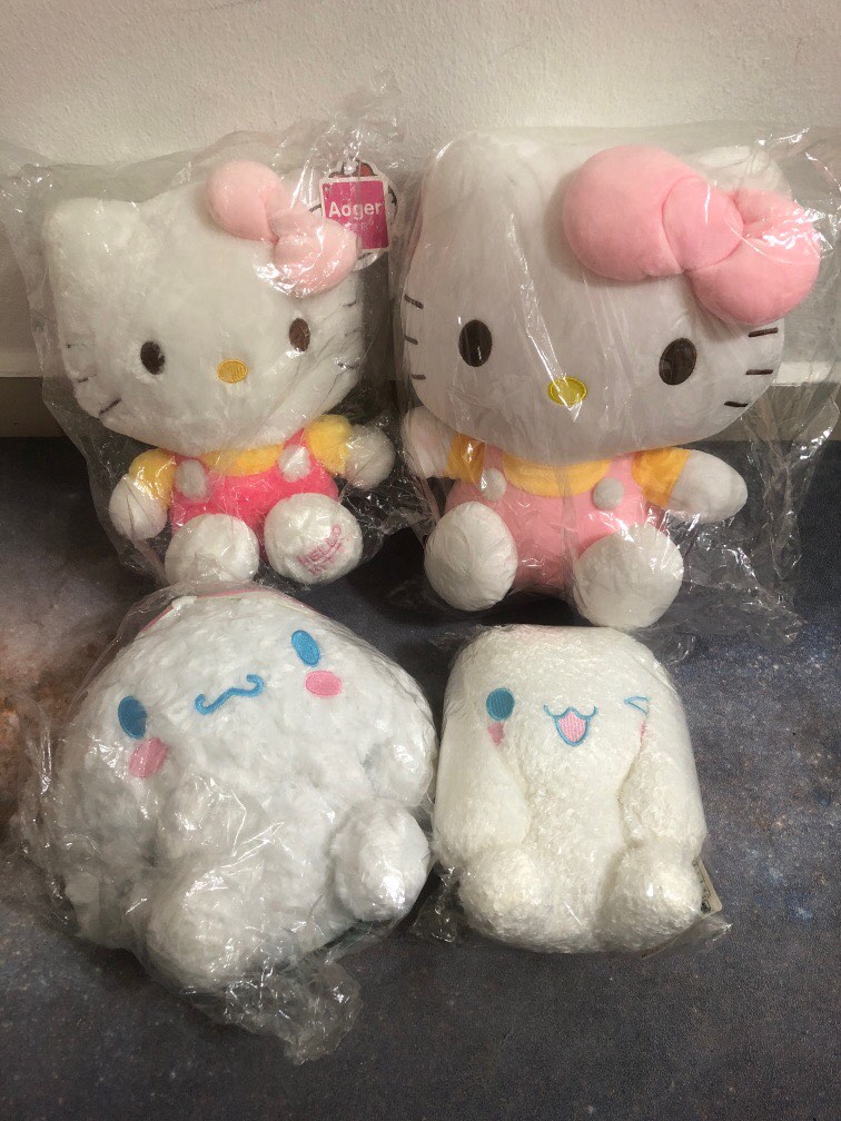 Hello kitty and Cinnamoroll 20-30cm bundle, Hobbies & Toys, Toys ...