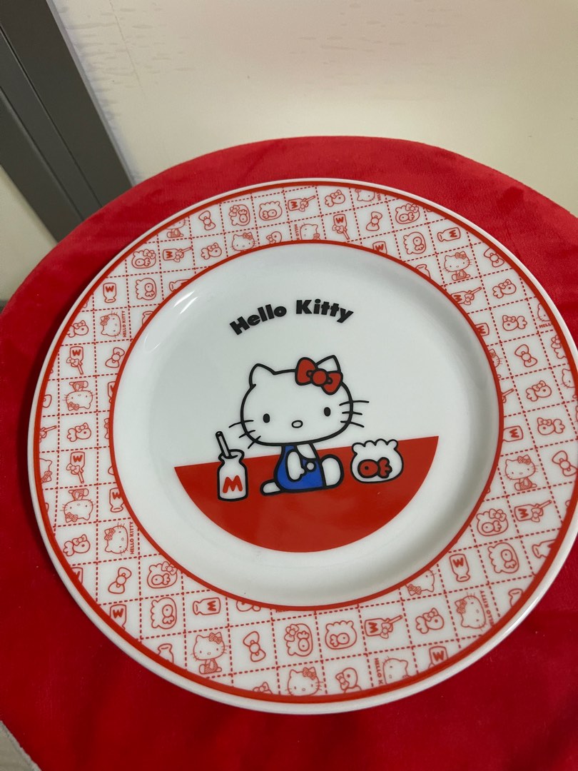 Hello Kitty Japan ceramic plate, Furniture & Home Living, Kitchenware ...