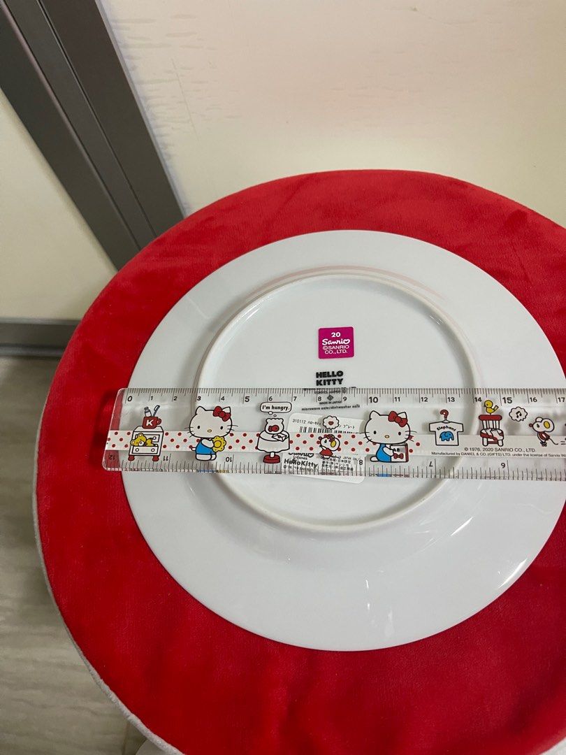 Hello Kitty Japan ceramic plate, Furniture & Home Living, Kitchenware ...