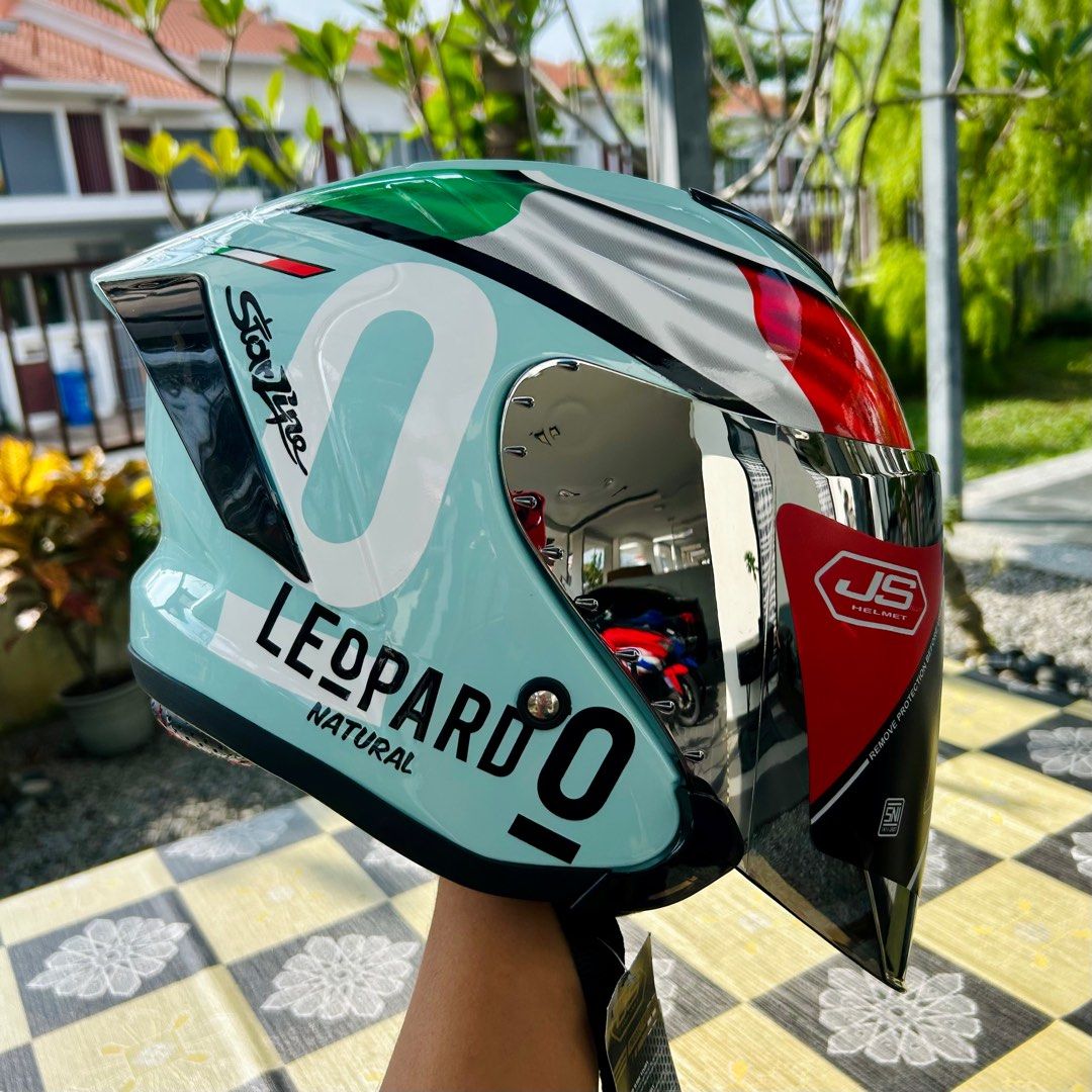 Helmet Js Armor Leopard Cutting Sport, Motorbikes on Carousell