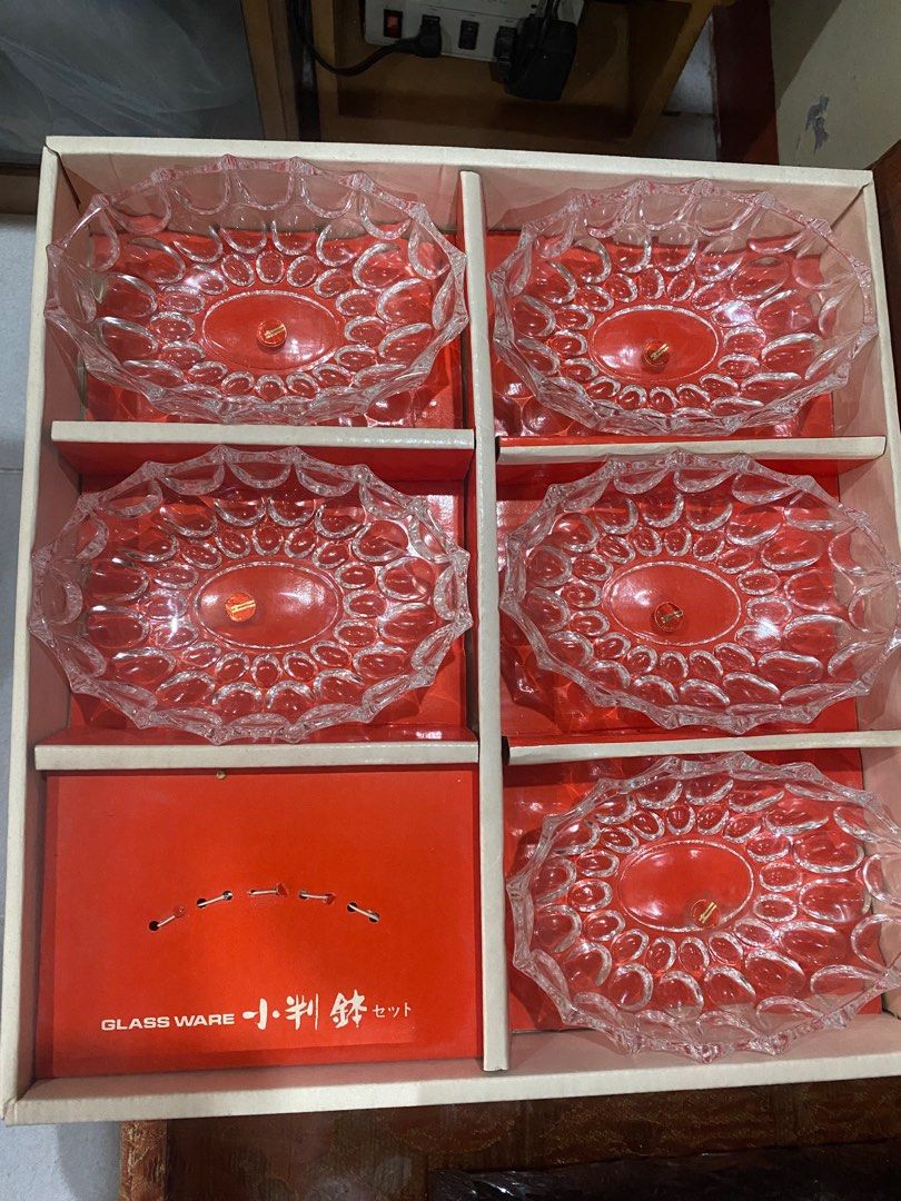 HOYA Crystal Bowl Set, Furniture & Home Living, Kitchenware & Tableware ...