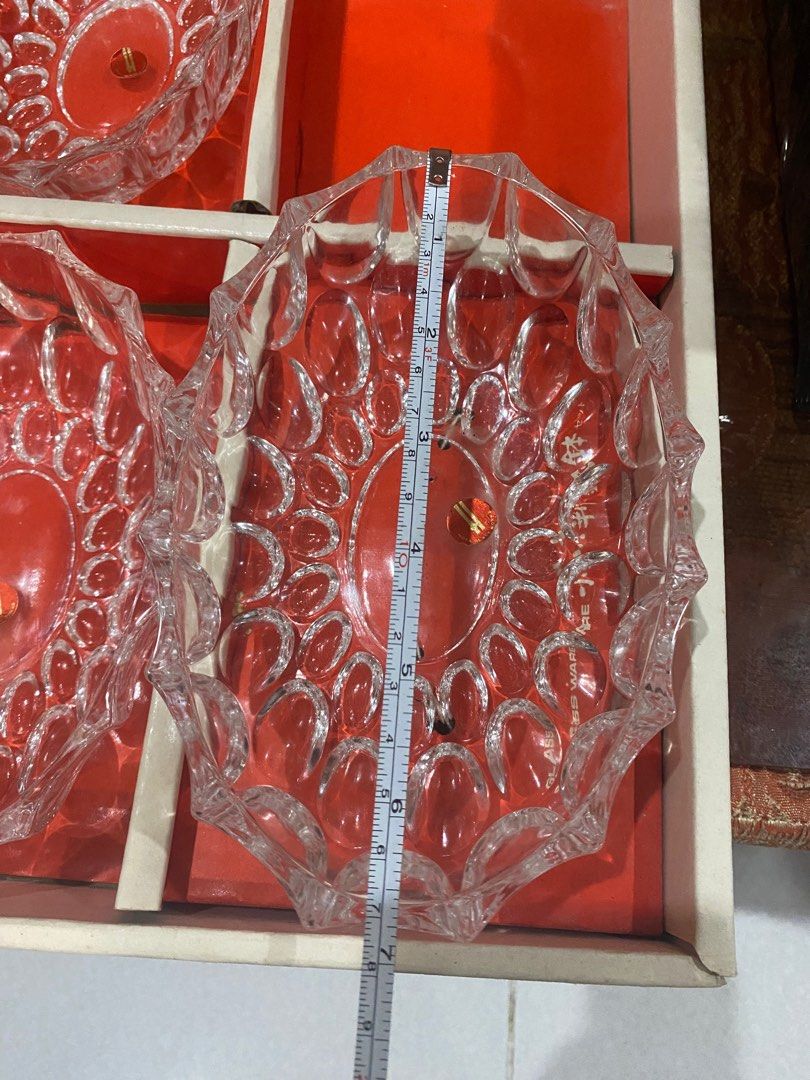 HOYA Crystal Bowl Set, Furniture & Home Living, Kitchenware & Tableware ...