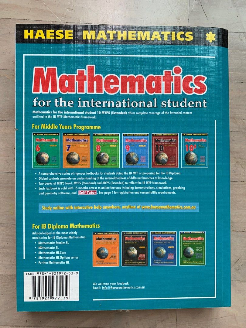 IB Middle Years textbook MYP 5 Haese Mathematics, Hobbies & Toys, Books ...