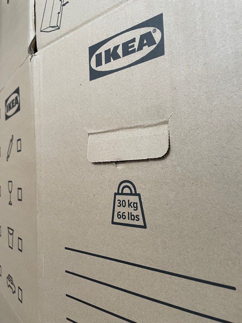 IKEA Cardboard boxes (Dundergubbe and pappis) -2 sizes, Furniture ...