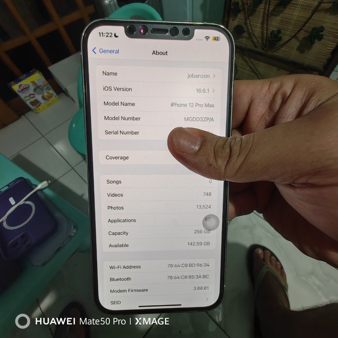 iPhone 12 promax 256gb factory unlocked ntc local variant 85bh, Mobile ...