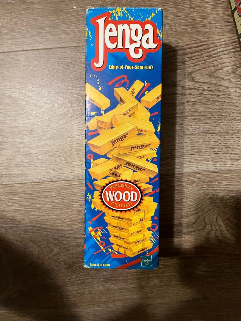 Jenga Block Stacking Board Game, Hobbies & Toys, Toys & Games on Carousell