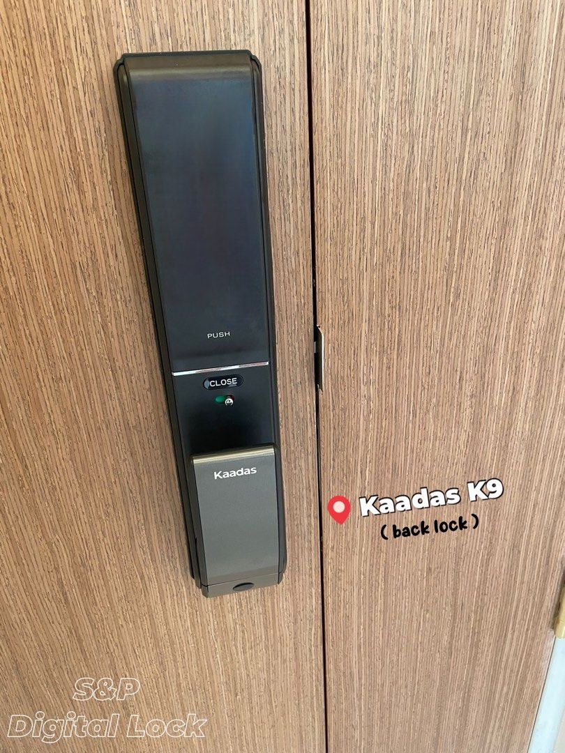 Kaadas Digital lock Kaadas K9 mortise lock on wooden door, Furniture & Home Living, Security ...